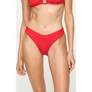 L*Space LSPACE Mercer Rib Bikini Bottom Flame