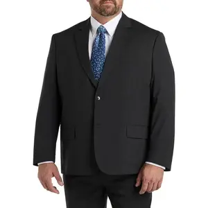 OAK HILL BY DXL Jacket Relaxer Windowpane Suit Jacket