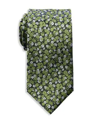 SYNRGY BY DXL Floral Neck Tie Green