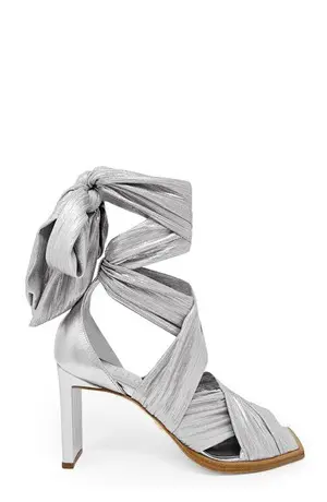 DANIELLA SHEVEL Poet Metallic Pumps - Metallic Silver