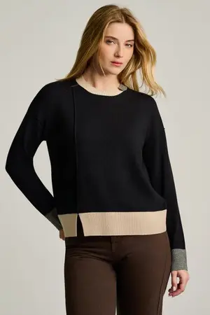 Women's Color Block Cashmere Sweaters