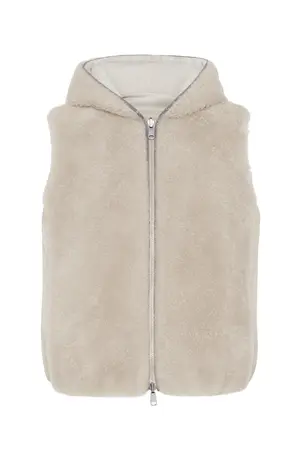 Brunello Cucinelli Hooded Reversible Gilet