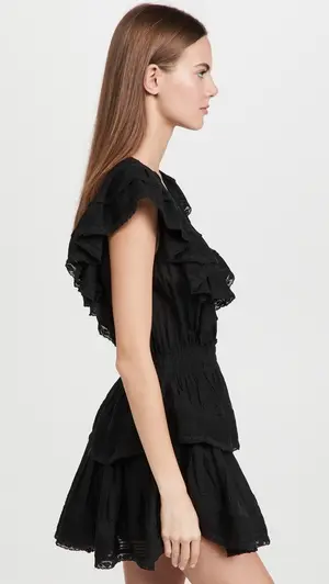 LoveShackFancy Gwen Dress - Black