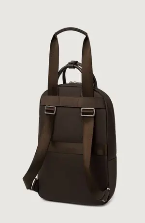 LUX AND NYX Slim Origami Convertible Backpack - Espresso