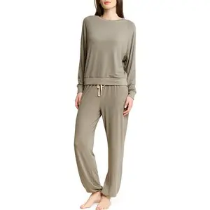 Honeydew Intimates Honeydew Star Seeker Brushed Jersey Pajamas Soft Olive