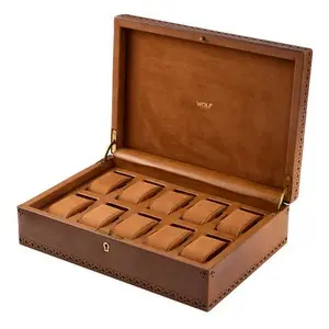 Wolf Brogue 10-piece Watch Box