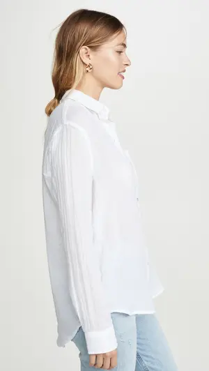 Rails Ellis Gauze Shirt - White