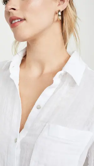 Rails Ellis Gauze Shirt - White