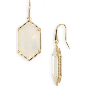 Kendra Scott Hallie Drop Earrings - Gold Opalite Illusion
