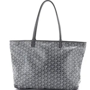 Goyard Artois Tote Coated Canvas Mm - Grey
