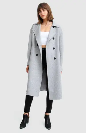 BELLE & BLOOM Dream Lover Loose Fit Wool Blend Coat