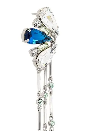 Rabanne Crystal Linear Drop Earrings