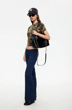 Lioness Layover Pants With Side Stripes - Navy