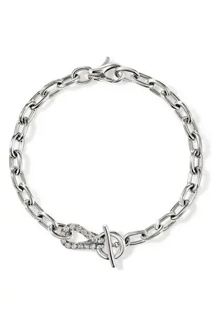 John Hardy Surf Bracelet, Sterling Diamonds