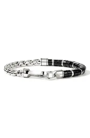 John Hardy Sterling Silver Heishi Bracelet With - Onyx