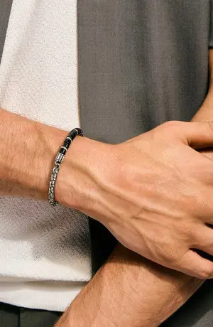 John Hardy Sterling Silver Heishi Bracelet With