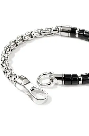 John Hardy Sterling Silver Heishi Bracelet With