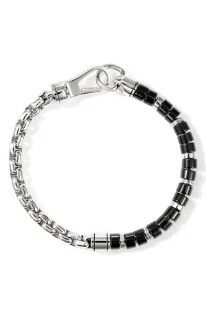 John Hardy Sterling Silver Heishi Bracelet With