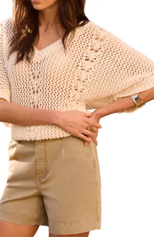 Mint Velvet Open Knit Crochet Top