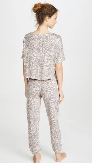 Honeydew Intimates Sun Lover Lounge Pajama Set - Leopard