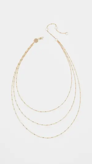 Jennifer Zeuner Jewelry Marchel Layered Necklace - Gold Vermeil