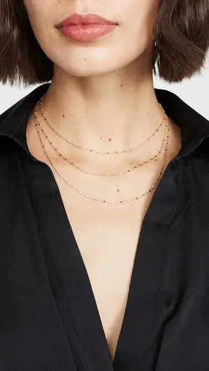 Jennifer Zeuner Jewelry Marchel Layered Necklace - Gold Vermeil