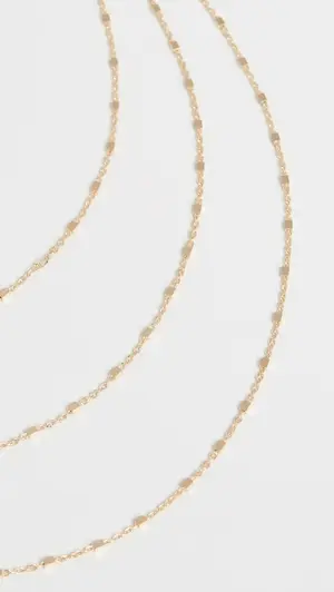 Jennifer Zeuner Jewelry Marchel Layered Necklace - Gold Vermeil