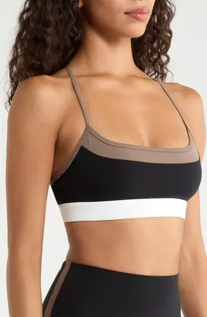 Splits59 Scottie Airweight Sports Bra - Black/lentil