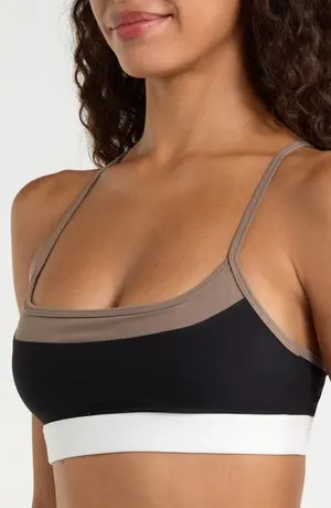 Splits59 Scottie Airweight Sports Bra - Black/lentil