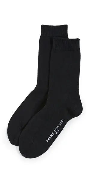 Falke Cozy Wool Socks - Black