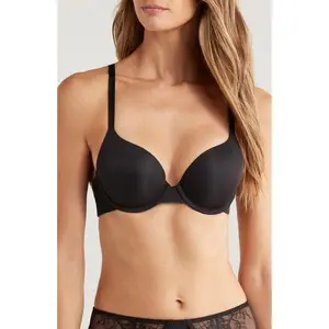 Simone Perele Essentiel Padded Underwire Plunge Bra - Black