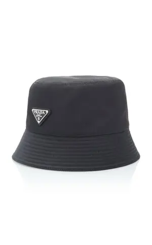 Prada Logo Bucket Hat - Black