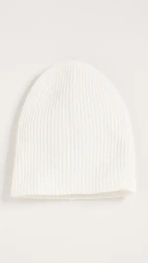 WHITE & WARREN Cashmere Ribbed Beanie
