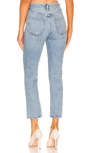 AGOLDE Riley High Rise Straight Crop Jeans