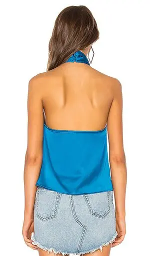 Superdown Amerie Pleated Halter Top