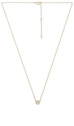 Ef Collection Mini Disc Diamond Necklace