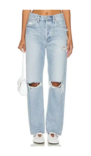 AGOLDE 90's Mid Rise Loose Fit Jeans In Denim-light