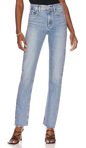 AGOLDE Cherie High Rise Straight Jeans Tone