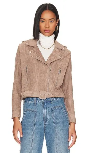 Blanknyc Suede Moto Jacket - Chance Of Rain