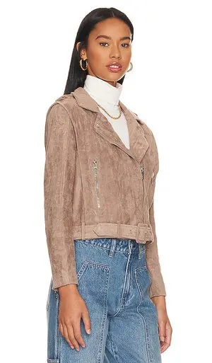 Blanknyc Suede Moto Jacket - Chance Of Rain