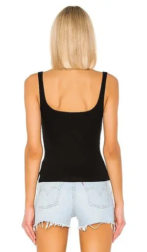 Lna Essential Rib Scoop Tank - Black