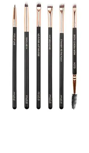 M.O.T.D. COSMETICS The Fine Print Detail Eye Brush Set In Black - N,a