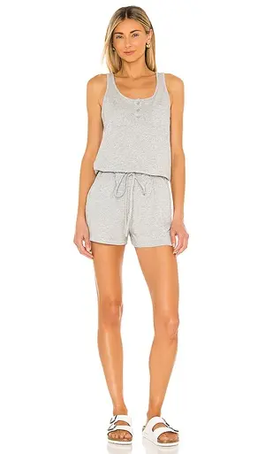BOBI Supreme Jersey Romper - Heather Grey