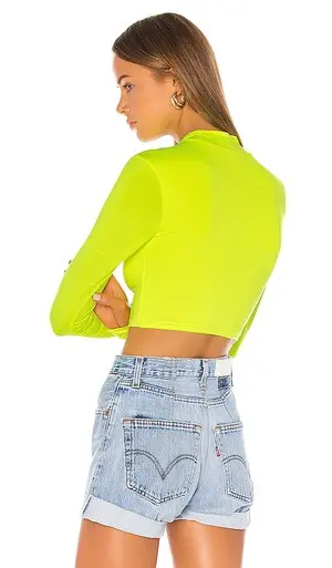 Superdown Nicky Zip Crop Top