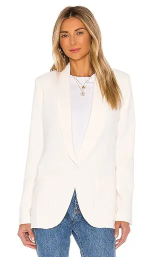 Amanda Uprichard Shawl Collar Blazer - Ivory