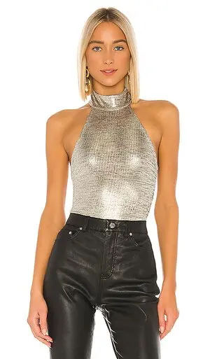 House Of Harlow 1960 X Shae Bodysuit - Pewter