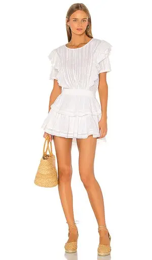 Loveshackfancy Dormina Cherry Embroidered Cotton Mini Dress In Red - 35%  Off | Editorialist