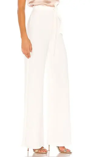 Amanda Uprichard Ariya Wide Leg Pant - Ivory