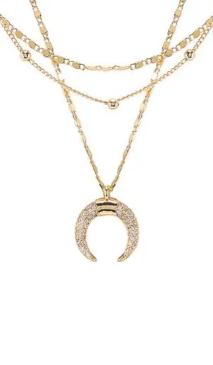 Ettika Layered Moon Necklace