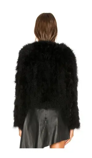 LAMARQUE Deora Feather Jacket - Black
